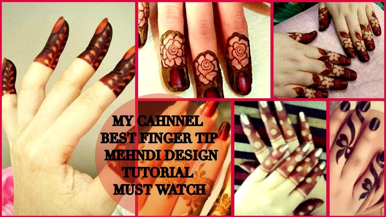 6 Viral Finger Tip Mehndi Design Tutorial|My channel top & famous ...