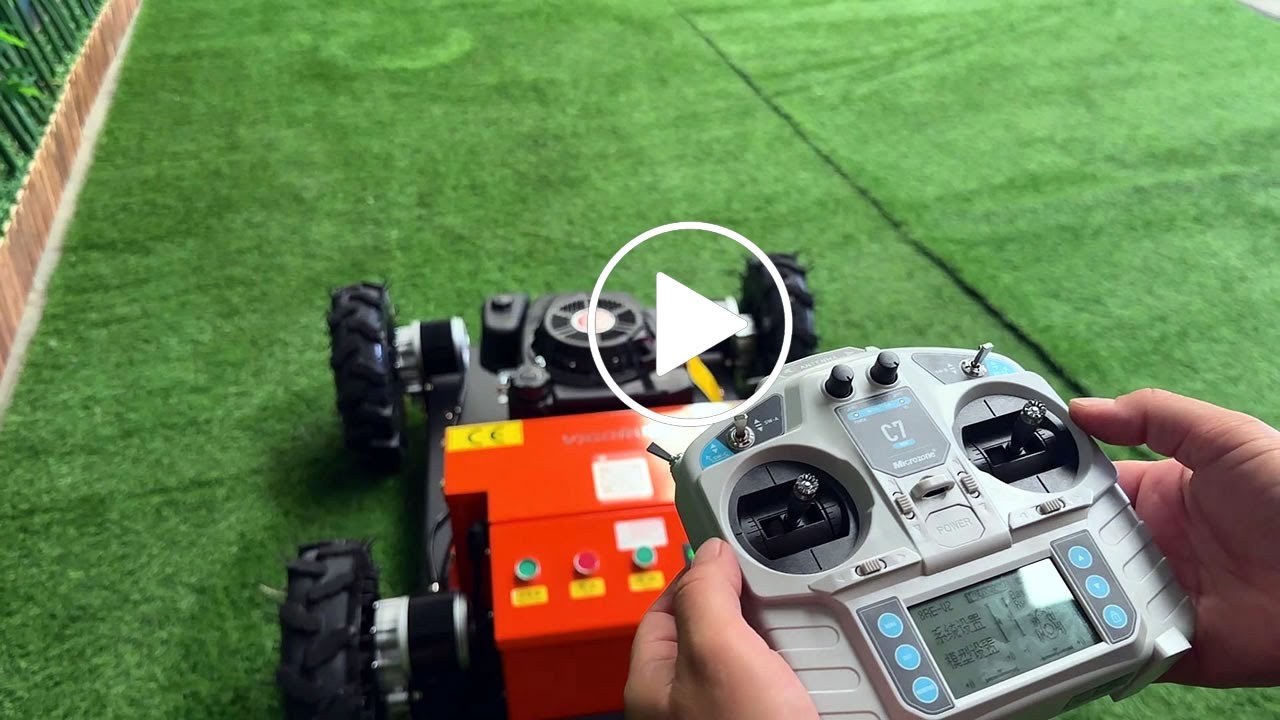 How To Use Wheel Radio Controlled Grass Cutter (VTW550-90 With Electric ...