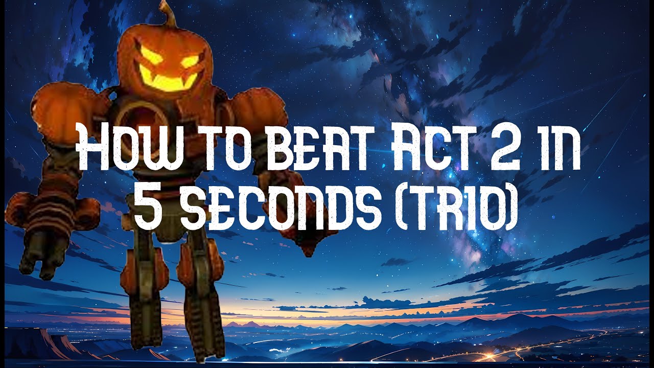 How to beat Act 2 in roblox TDS in 5 sec! easy! - YouTube