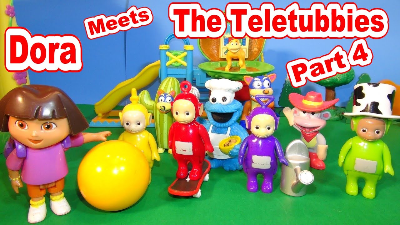 Dora The Explorer Cooks for The Teletubbies and Cookie Monster Chef ...