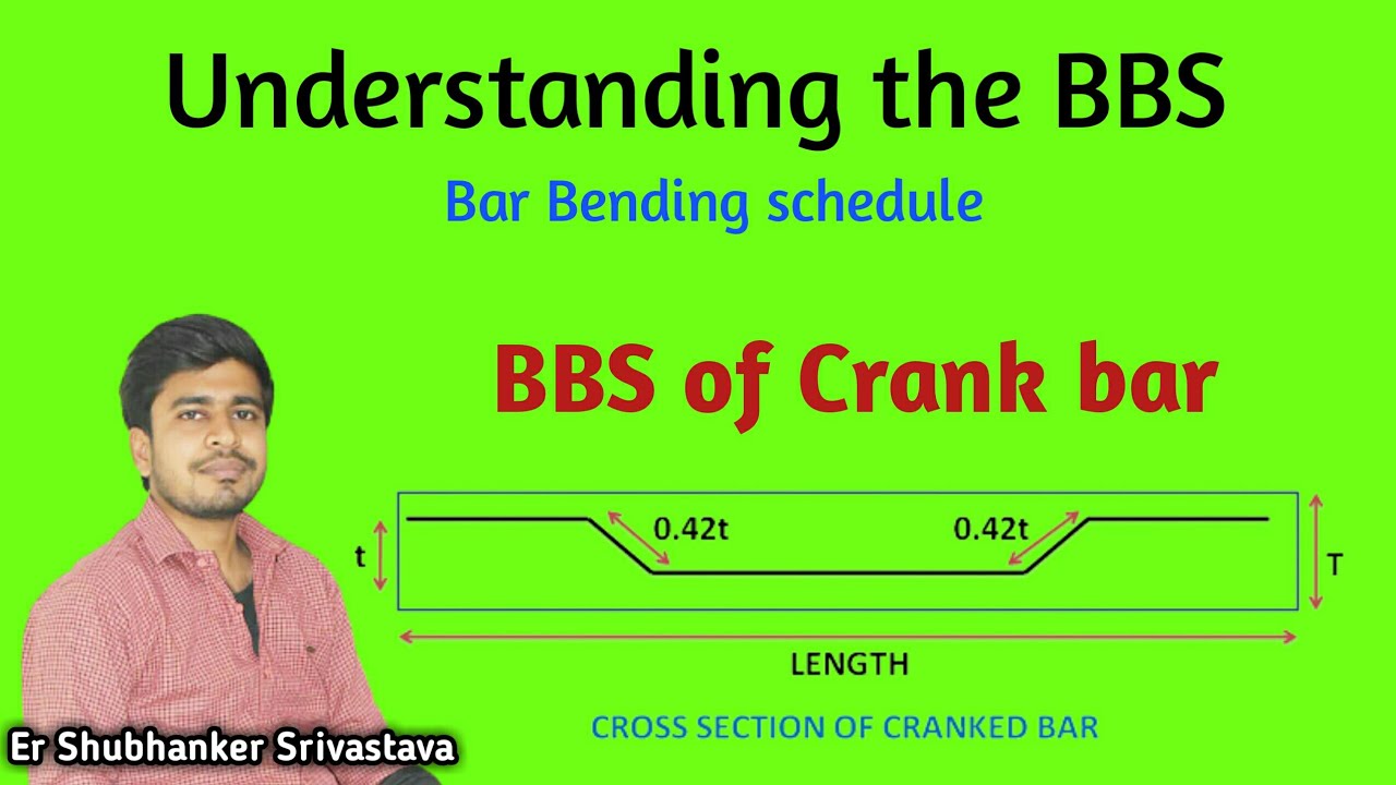 BBS of crank bar - Cutting length of Bentup bar in Slab/Beam - YouTube