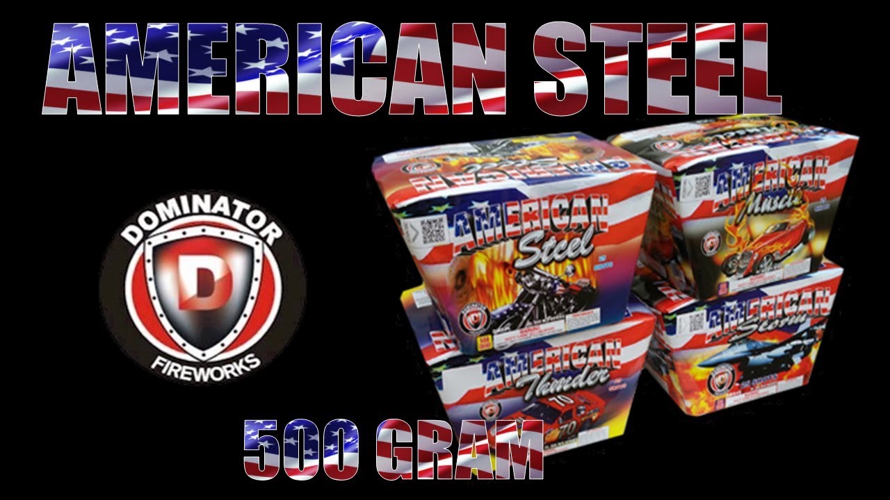 Dominator Fireworks - American Steel 500G - YouTube