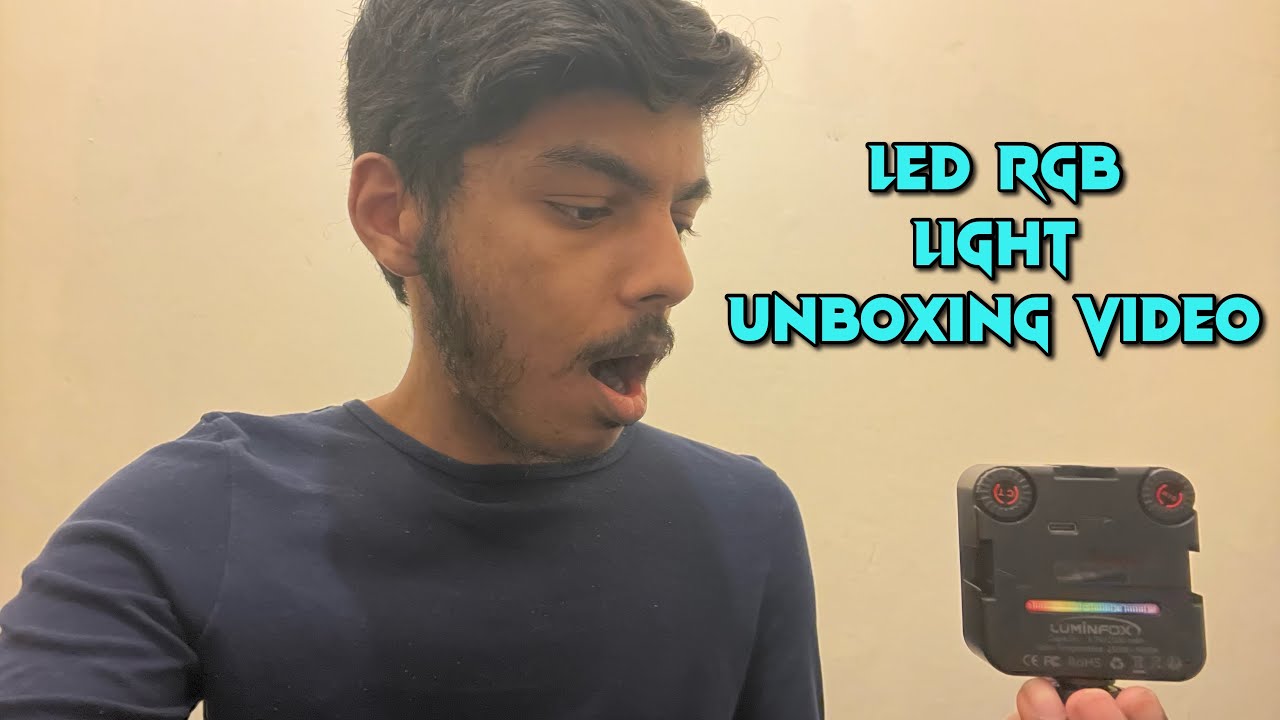 LED Video Light RGB Luminfox Mini Unxboxing - YouTube