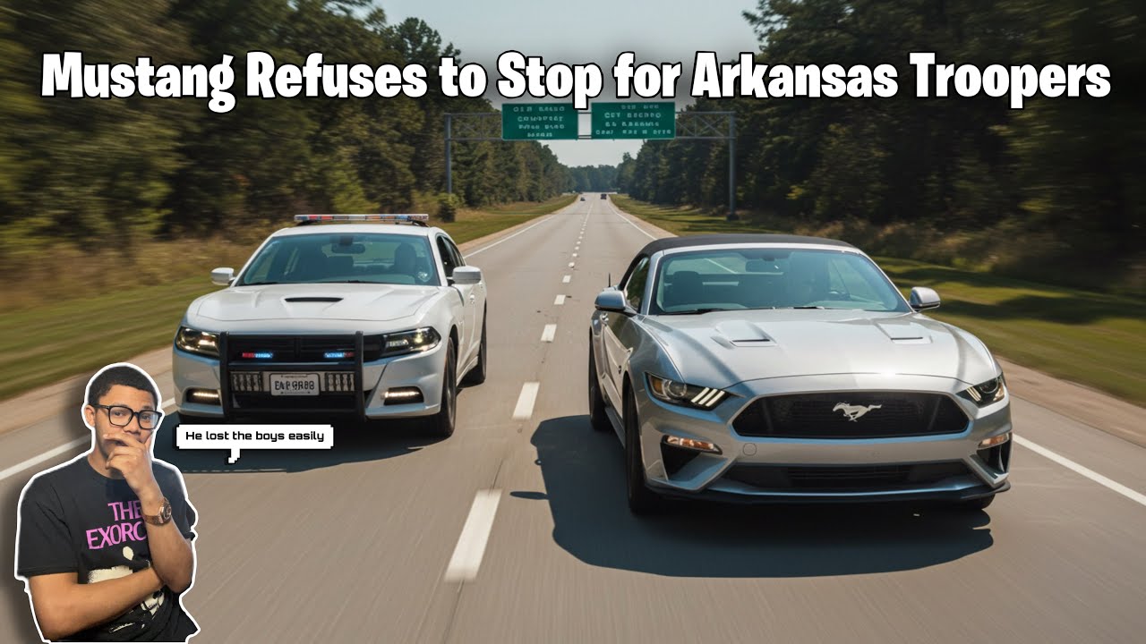 Mustang Driver Leads Arkansas State Police on High-Speed Chase - YouTube
