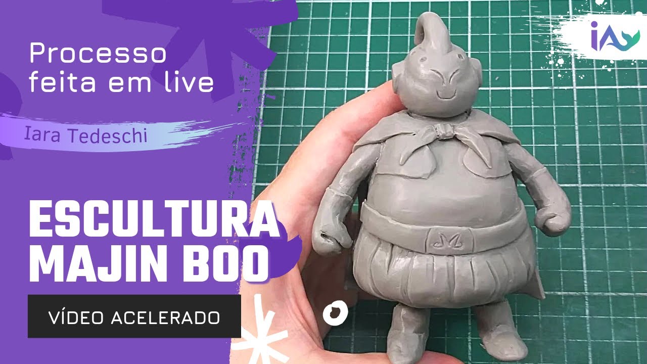 Esculpindo o Majin Boo - vídeo acelerado #sculpture #fanart #dragonball ...