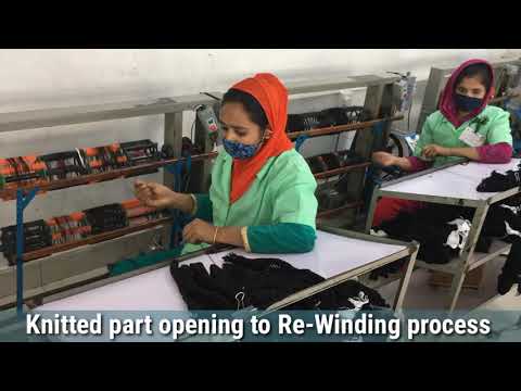 How to re-winding from Sweater knitted part, pls see detail process in ...