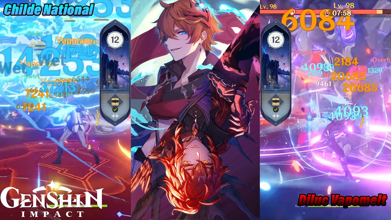 Red and Blue Team Dominates Spiral Abyss 3.2, Childe National & Diluc ...