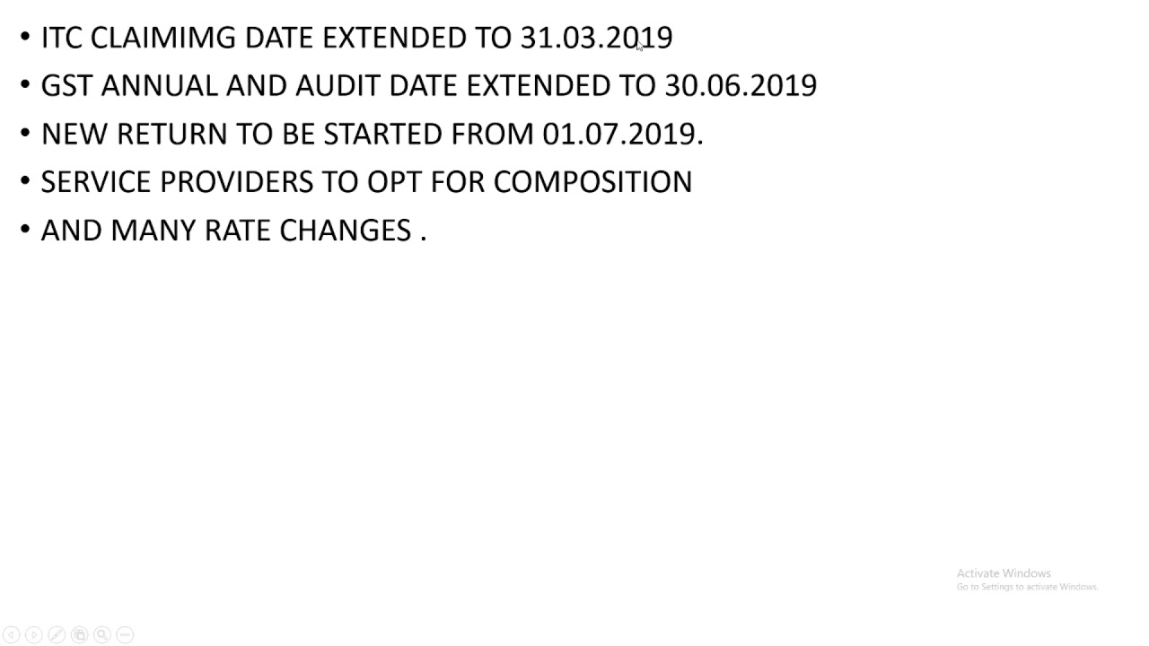 TC DATE EXTENDED TO 31.03.2019 FOR 1718|ANNUAL RETURN DATE EXTENDED TO ...