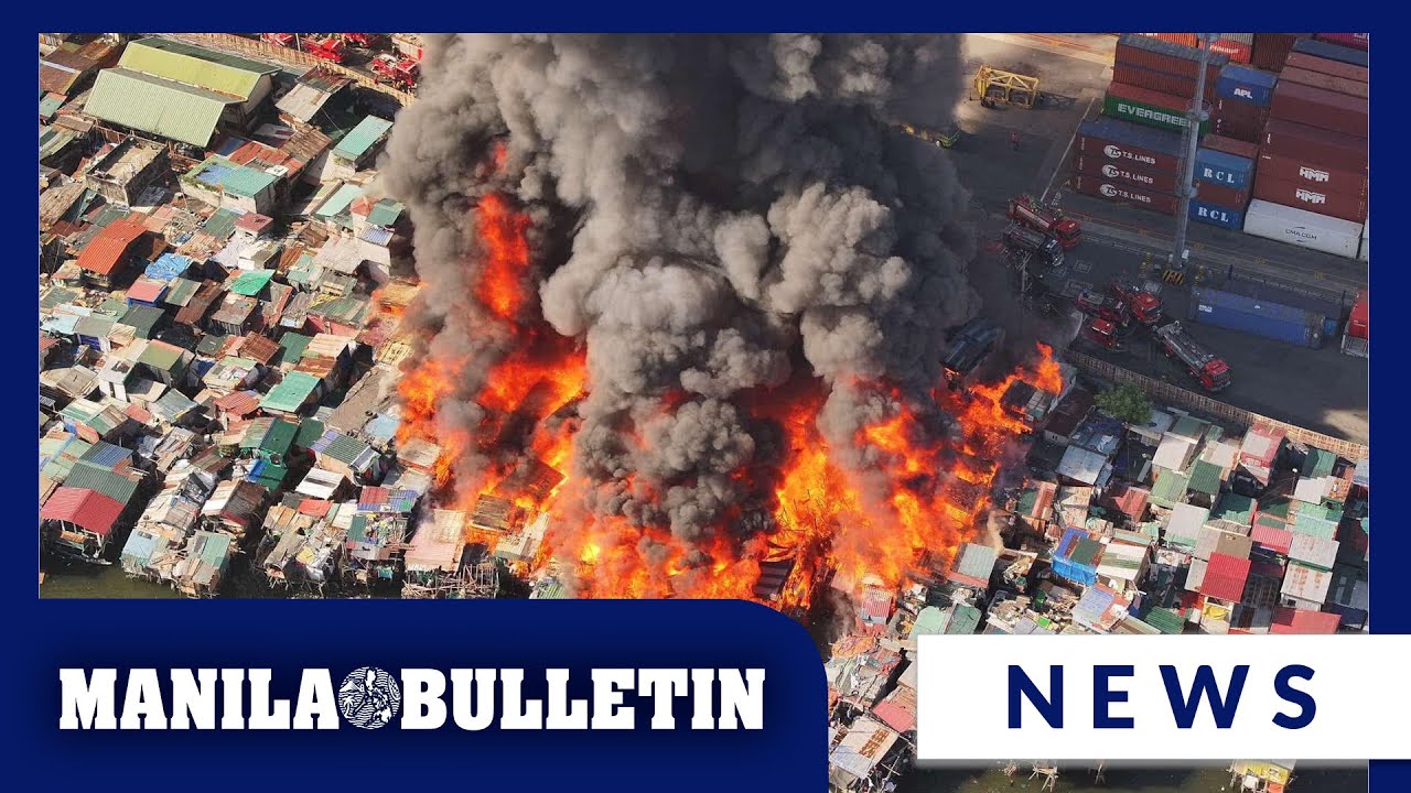 Tondo fire reaches Task Force Alpha - YouTube