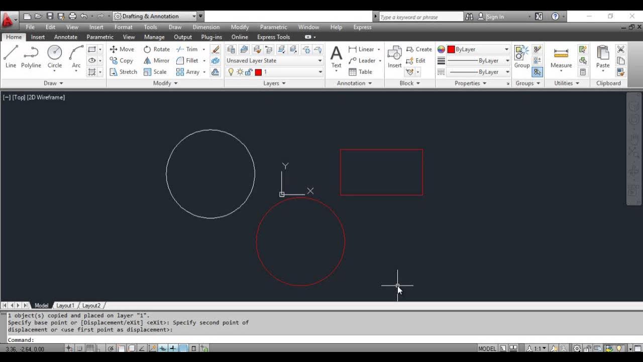 The COPY OBJECTS TO NEW LAYER Command - AutoCAD - YouTube