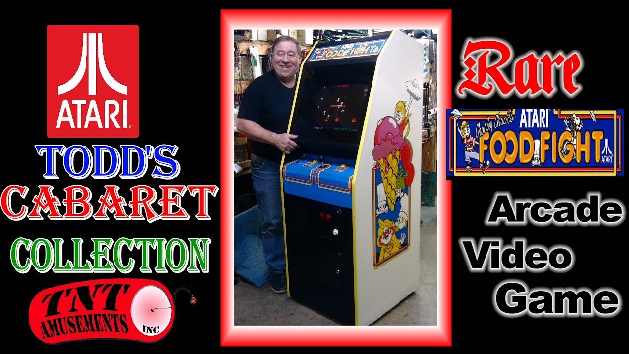 #1457 Rare Atari FOOD FIGHT Cabaret Size Arcade Video Game-PLAYBOY ...