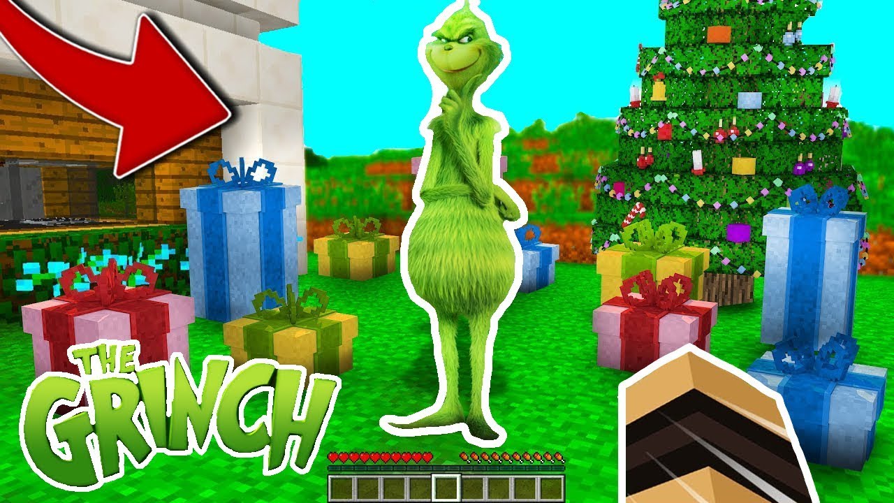JE TROUVE LE GRINCH ET IL VOLE TOUT LES CADEAU DE NOEL SUR MINECRAFT ...