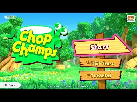 Autistic Gamer Plays Kirby Star Allies Chop Champs Mini Game - YouTube