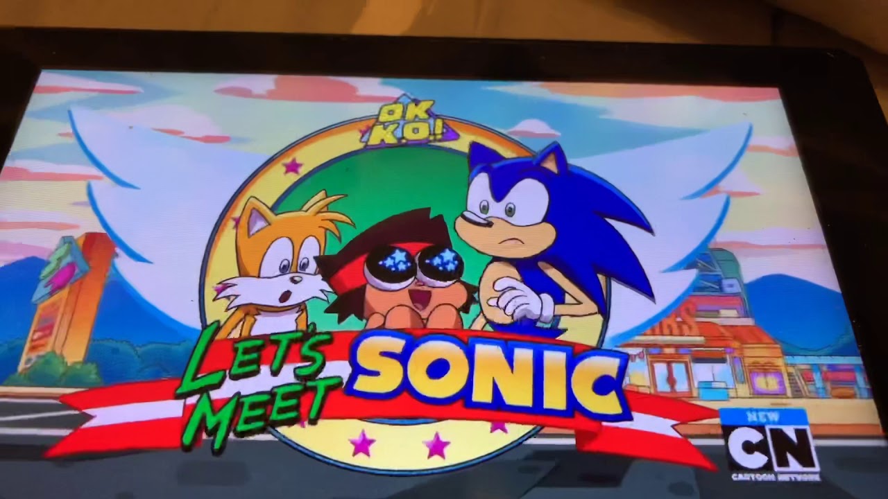 Sonic OK KO Crossover Title Screen - YouTube