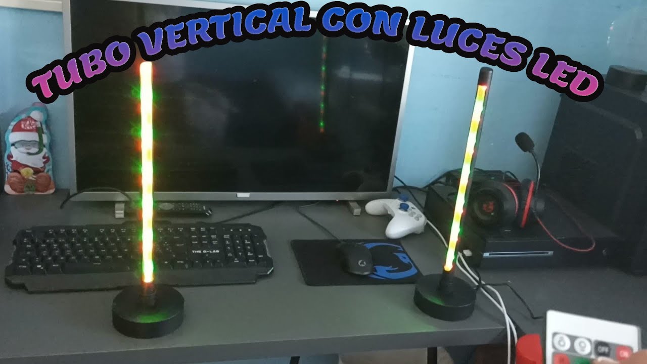 🚦 TUBO VERTICAL CON LUCES LED. 🚦 - YouTube