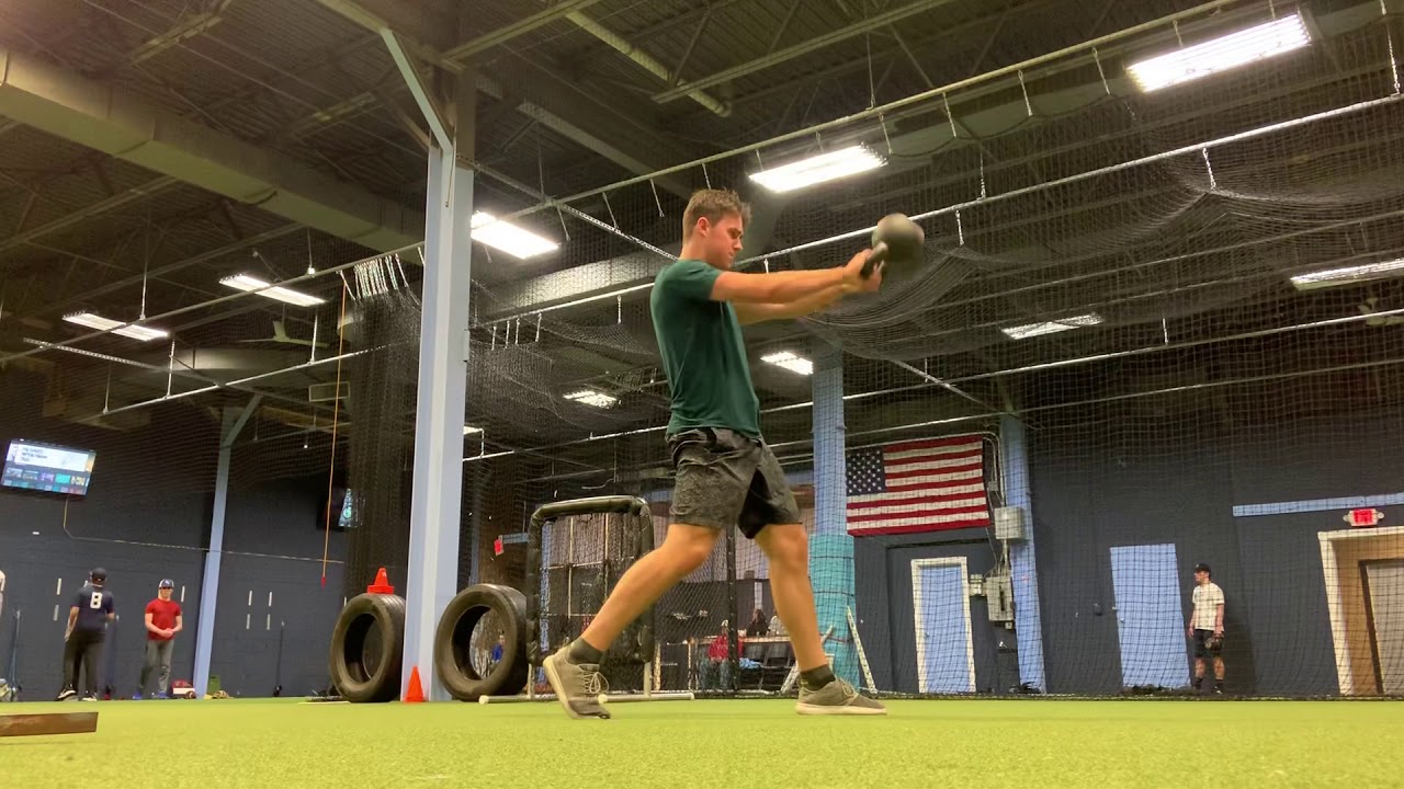 Split Stance Kettlebell swing - YouTube