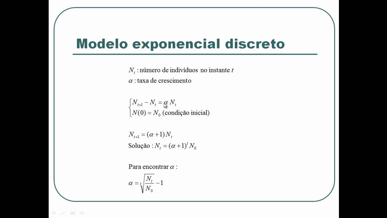 2.1 Modelo exponencial - Slides da aula (VPS1030) - YouTube