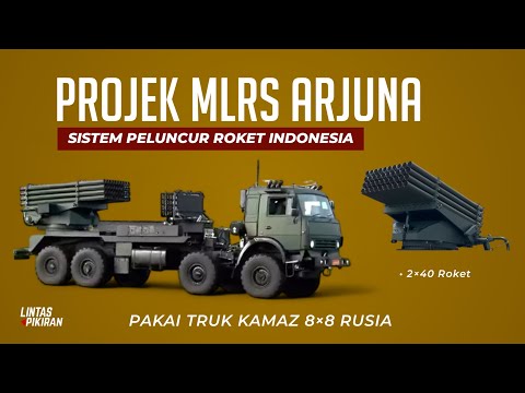 Mengenal MLRS Arjuna Sistem Peluncur Roket Buatan Indonesia