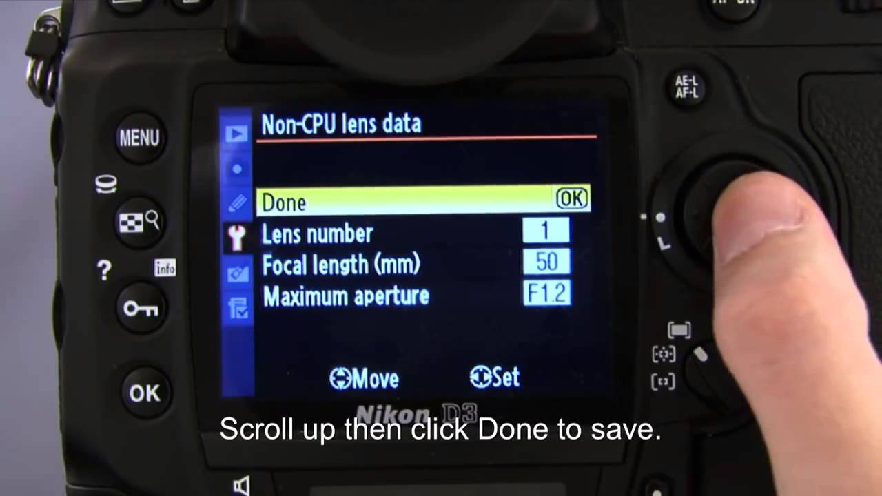 Non-CPU Lens Data Tutorial - YouTube