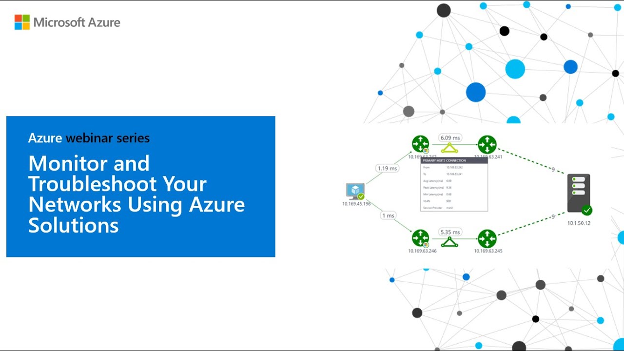 Monitor and Troubleshoot your networks using Azure solutions - YouTube