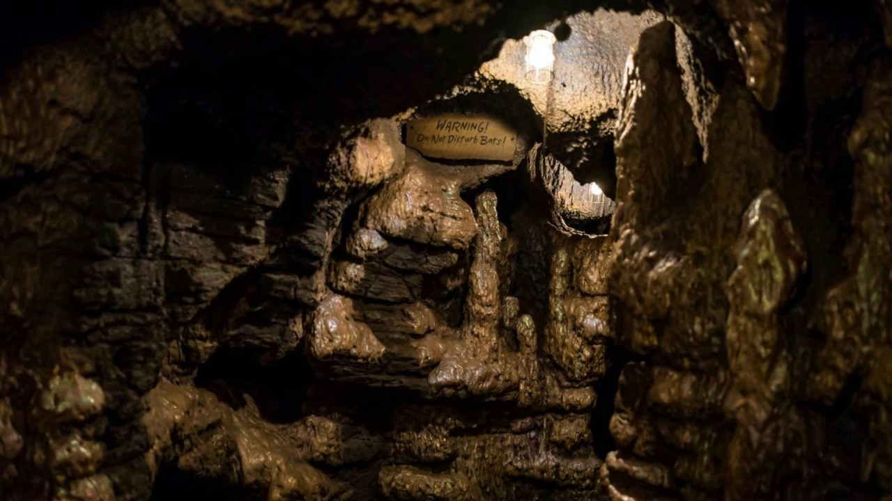 Disneyland | Indiana Jones Adventure | Queue Loop (Bat Cave) - YouTube