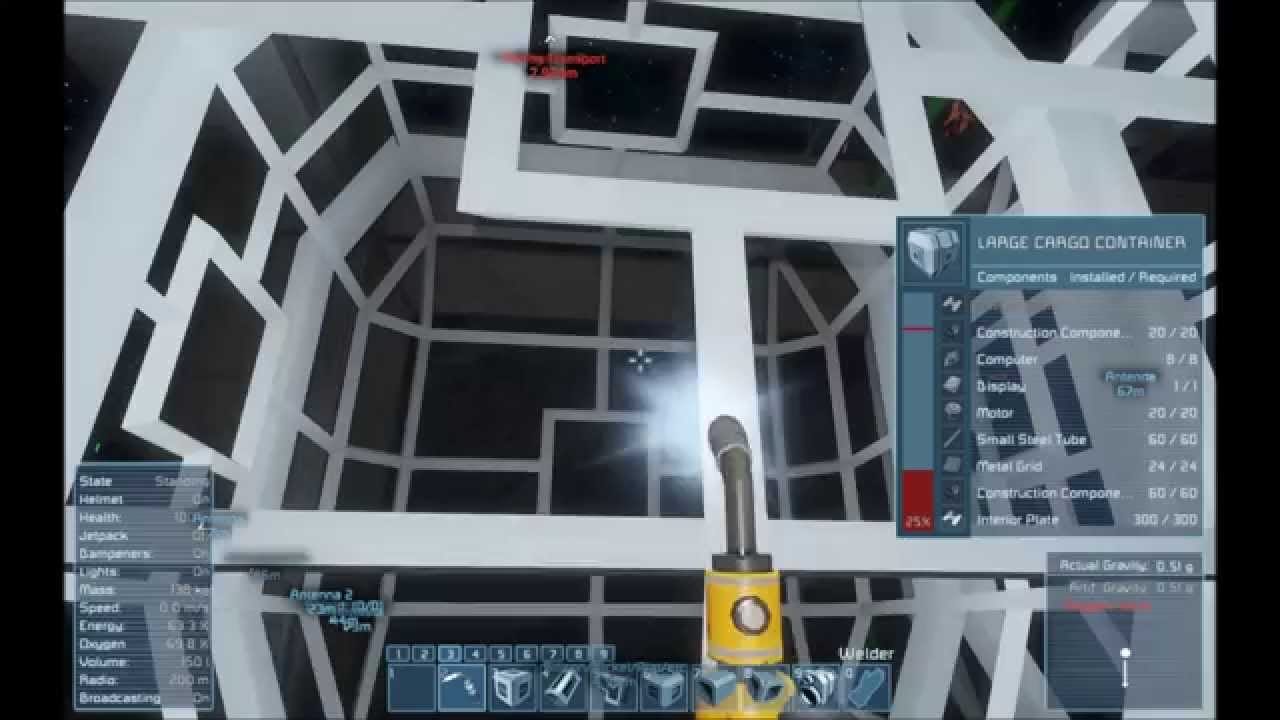 Space Engineers S1 E12 Storage and Welding - YouTube