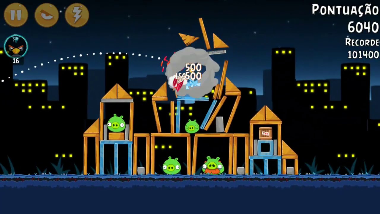 Angry Birds - Danger Above - Level 7-5 - 104,710 - World Record! - YouTube