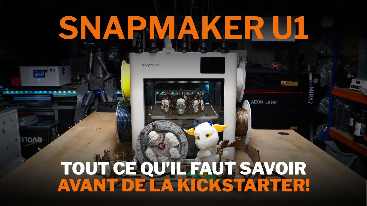 Snapmaker U1 – Test ULTRA COMPLET 🔥 Plus de 11 matériaux, comparaisons ...