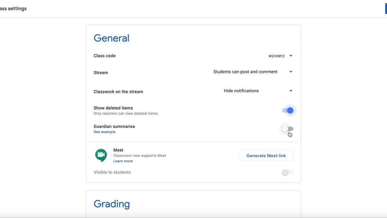 Google Classroom: Settings - YouTube