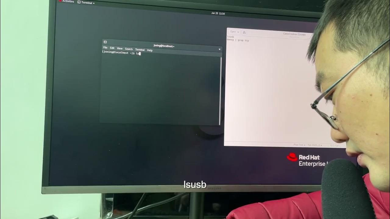 Use CableCreation CD0489 to work with Red Hat 8.9 - YouTube