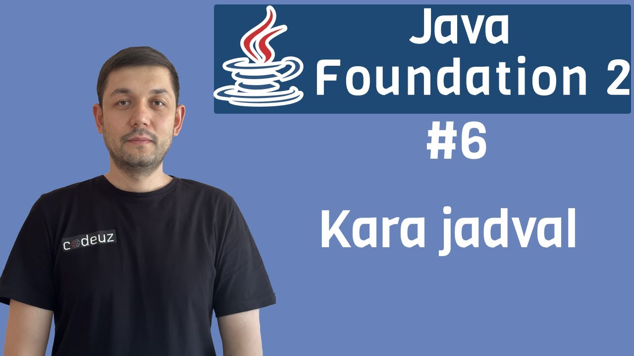 #6 Java Foundation Module 2 - Kara jadval - YouTube