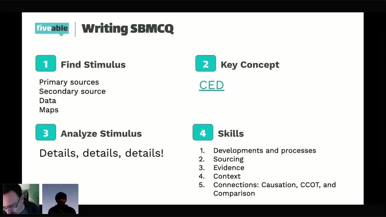 AP World - Answering Stimulus Based Multiple Choice Questions in Units ...