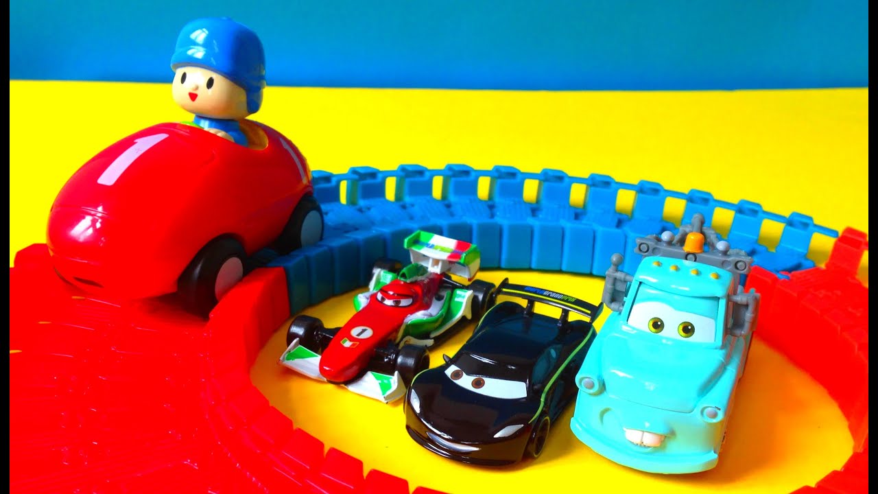 Pocoyo and Cars Toys - YouTube