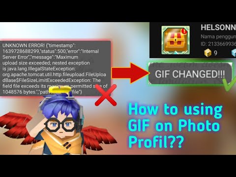 How to Using GIF profil in Blockman Go!!!! - YouTube