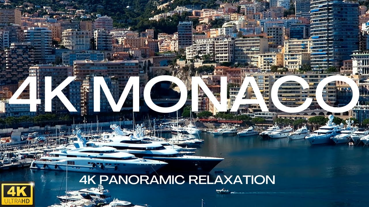 MONACO 4K PANORAMIC RELAXATION WITH CALMING MUSIC - YouTube
