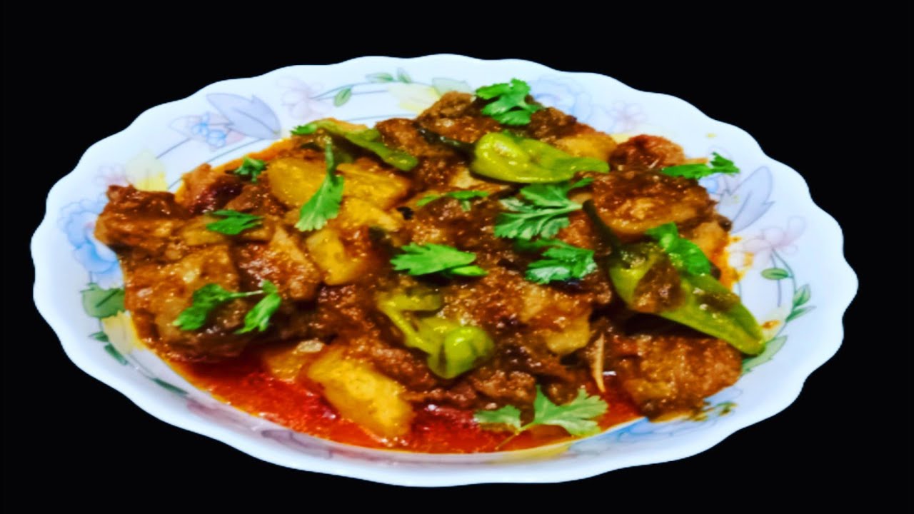 Aloo ghosht Recipe | special ghosht aloo| cooking with sanita - YouTube