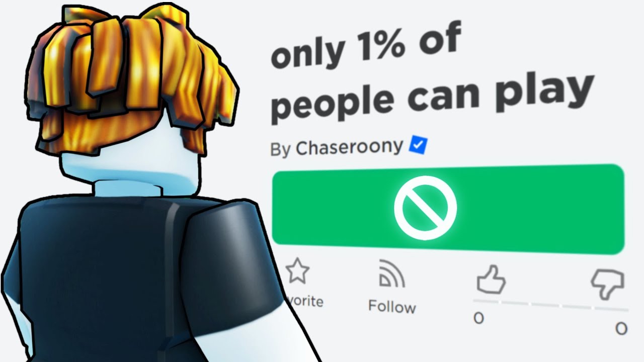 Only 1% Of Roblox Players Can Join My Game... - YouTube