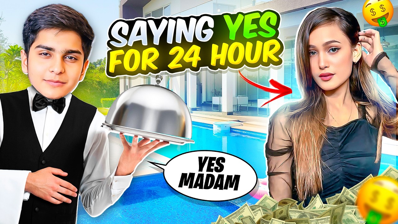 Saying Yes To My Game Friend For 24 Hours 🤯 Funniest Challenge Ever 🤣 - Aditech - YouTube