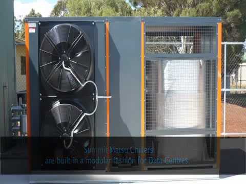 Industrial Water Chiller for server rack cooling - YouTube