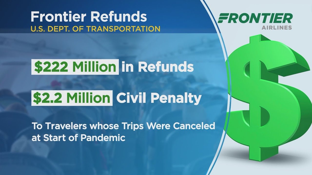 Frontier Airlines and 5 other airlines must pay $600 million in refunds ...