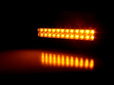 dual color LED bar white/amber/strobe light, LED working light, 双色灯 ...