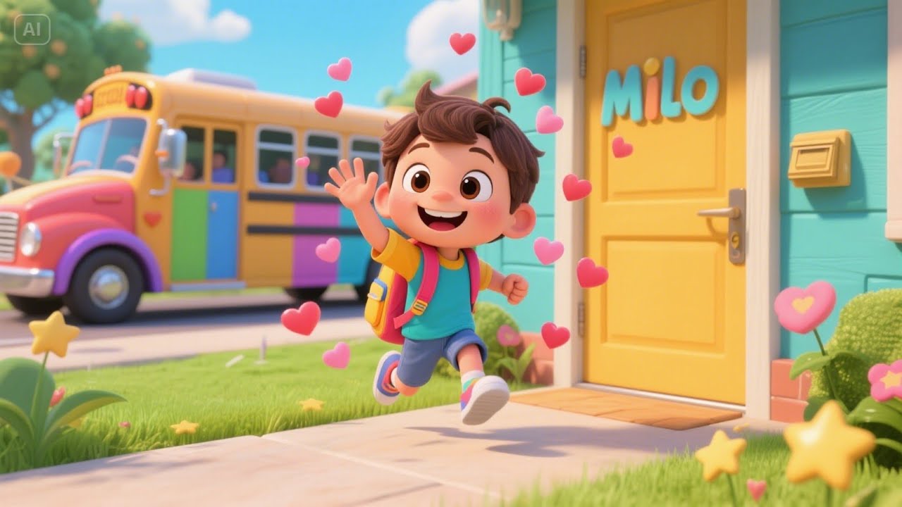 Milo’s First Day – Big Preschool Adventure! | Exciting Preschool Song ...