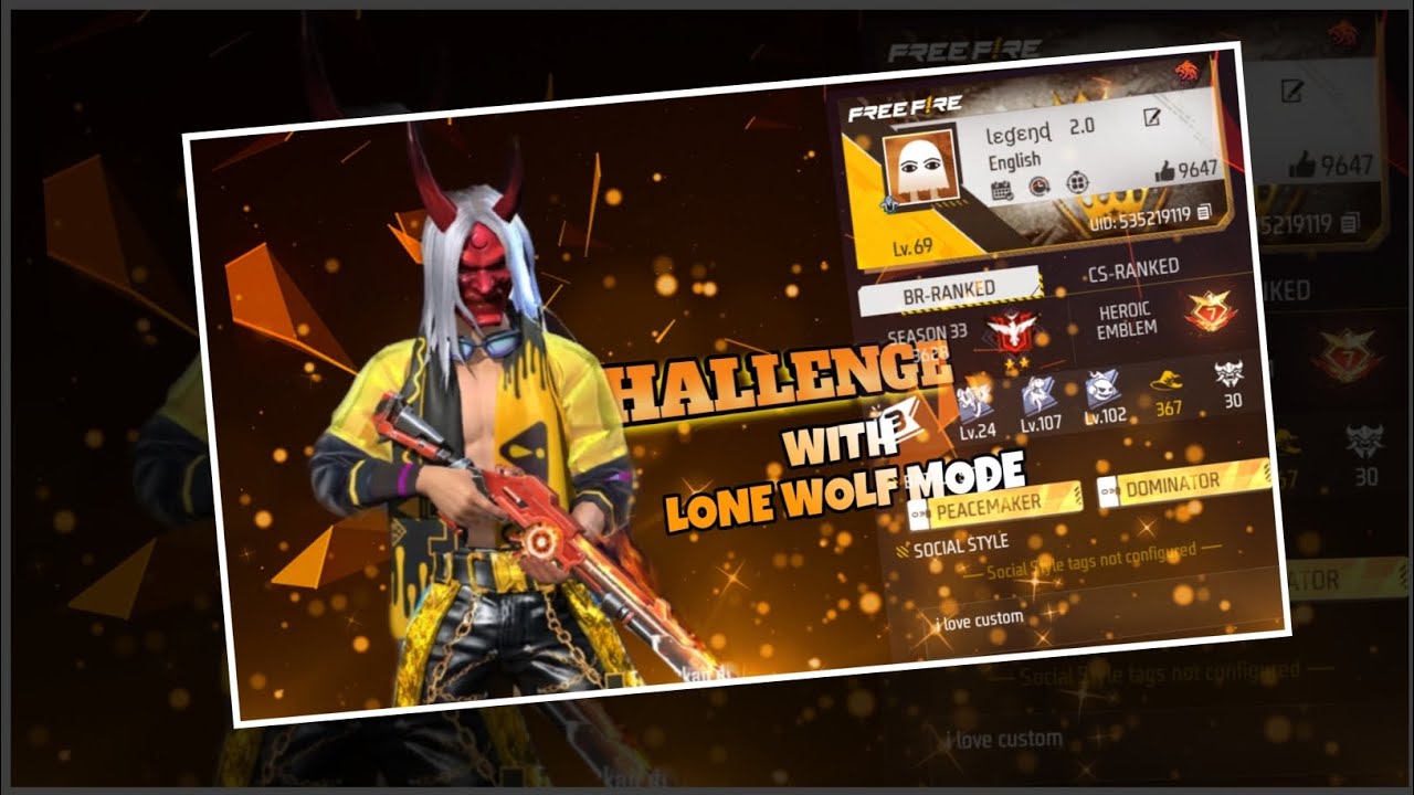 Lone Wolf Mode 1vs1 Pro Full Gameplay Garena Free fire 👽 - YouTube