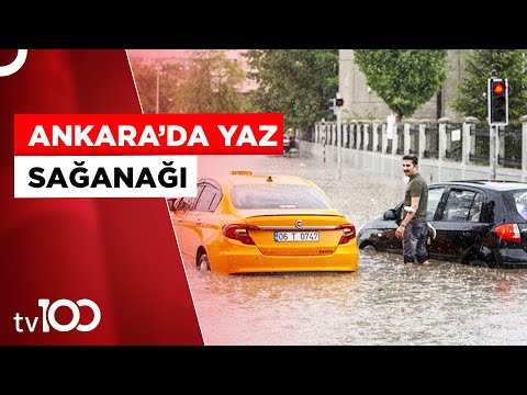 ANKARA'DA ETKİLİ OLAN YAĞMUR HAYATI OLUMSUZ ETKİLEDİ