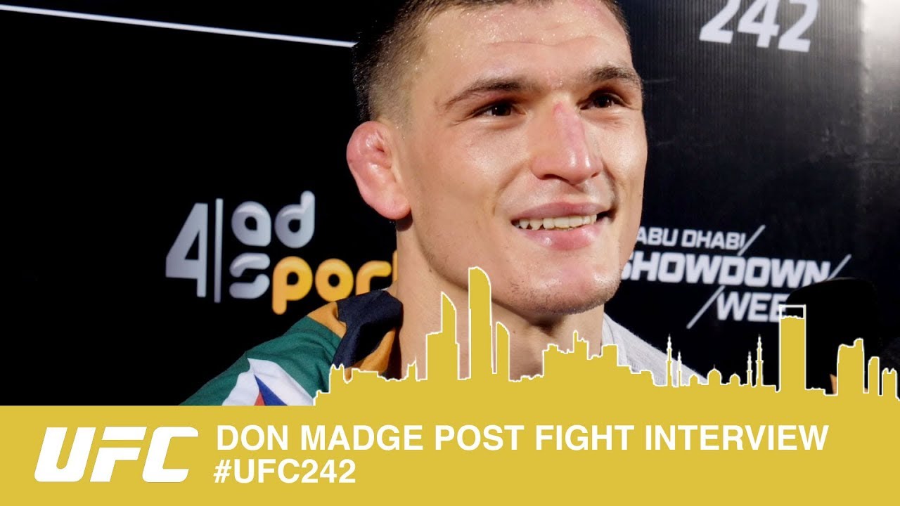 UFC 242 - DON MADGE POST FIGHT INTERVIEW - YouTube
