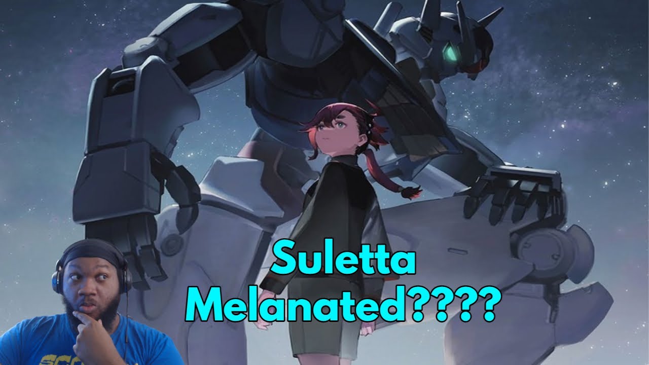 MELANATED MAIN FEMALE PROTAGONIST | Witch From Mercury Anime Trailer ...