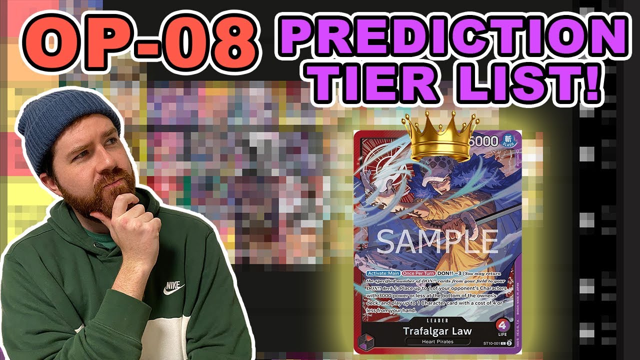 Is RP LAW KING? OP08 Early Predicitons Tier List! | One Piece Card Game ...
