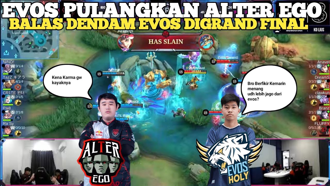 EVOS VS ALTER EGO !! PERDANA ANAVEL PAKE X BORK JUNGGLE !?? || GRAND ...