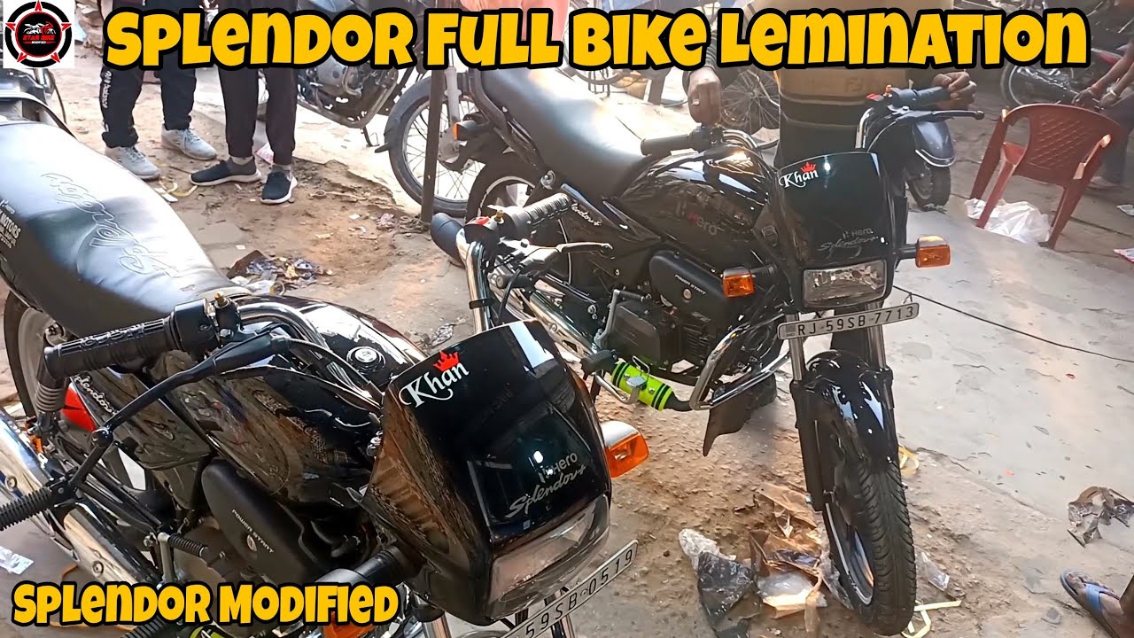 Splendor Full Bike Lemination & Splendor Modified || Splendor Sticker 😱 ...