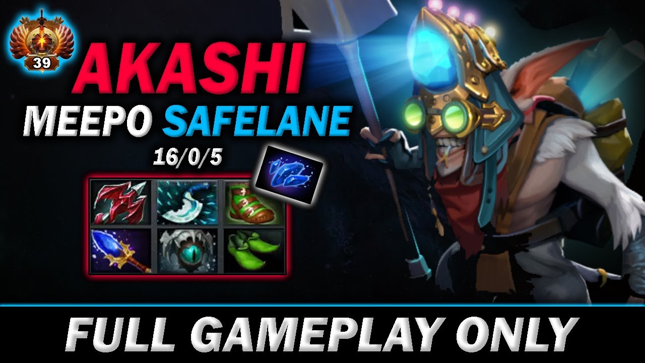 Polaris.Akashi Practicing meepo Safelane for DPC Tour 3 - Full Gameplay ...